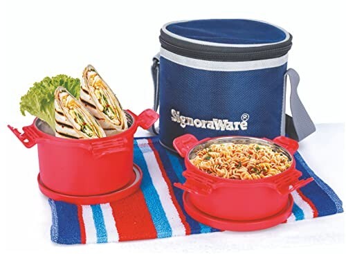 SignoraWare 500ml+350ml Smart Microwave Safe Twin Executive Small ...