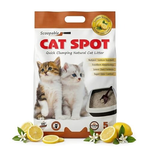 CatSpot Lemon Flower Scented Cat Litter 5KG | Desidime