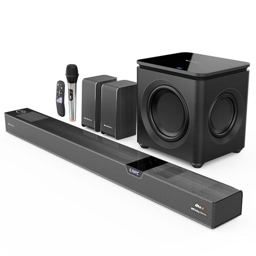 ZEBRONICS 1100 Watts Powerful Soundbar, 7.2.4 Home Theatre, Wireless ...