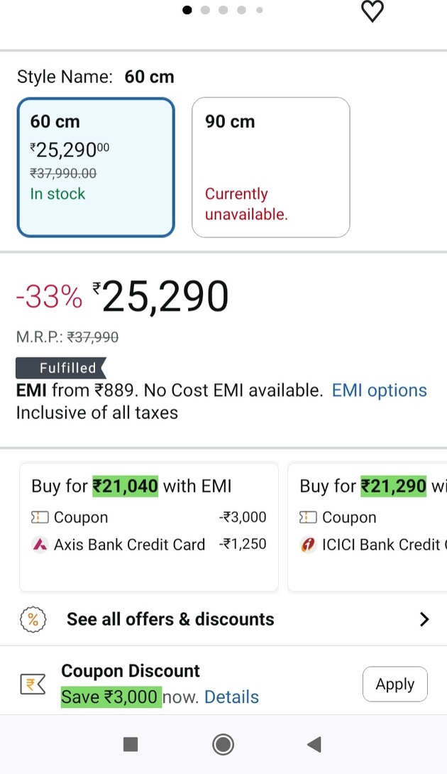 Elica iSMART 5 STAR Performance 60 cm Kitchen Chimney | Desidime