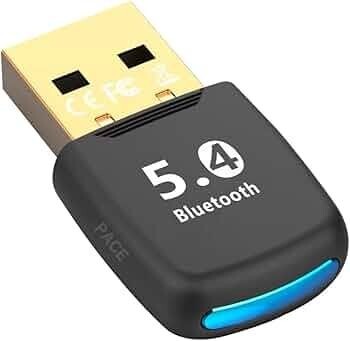 PACE USB Bluetooth Adapter 5.4 | Plug and Play | HD Audio | PC Laptop ...