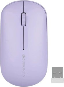 ZEBRONICS Pulse Ambidextrous Optical Mouse 1200DPI, Dual BT, Mult ...