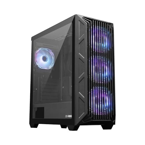 Zebronics Gaming PC Cabinet, E-ATX/ATX Support, USB 3.0, RGB Fans, High ...