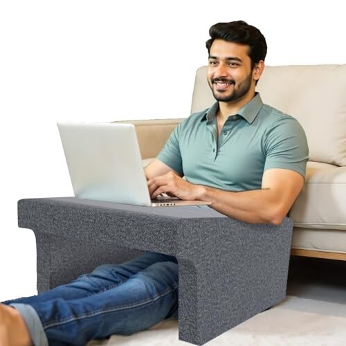 CareFoam Memory Foam Lap Desk Pillow | Work Desk Accessories for ...