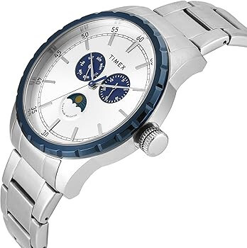 TIMEX Silver-Tone Round Dial Analog Men's Watch - TWEG28505 | Desidime