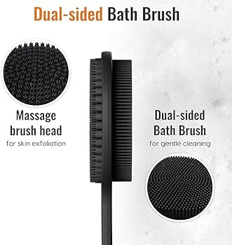 CANDY KARTSoft Silicone Back Scrubber with Long Handle Shower | Desidime