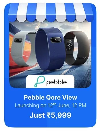 () Pebble Qore View Wellness Band | 12 June, 12pm | Desidime