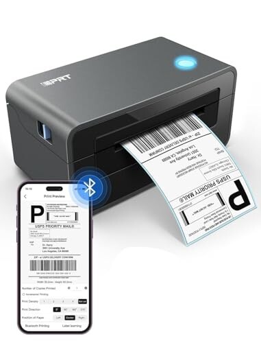 iDPRT Bluetooth Thermal Label Printer, 4x6 Inch Thermal Shipping Label ...