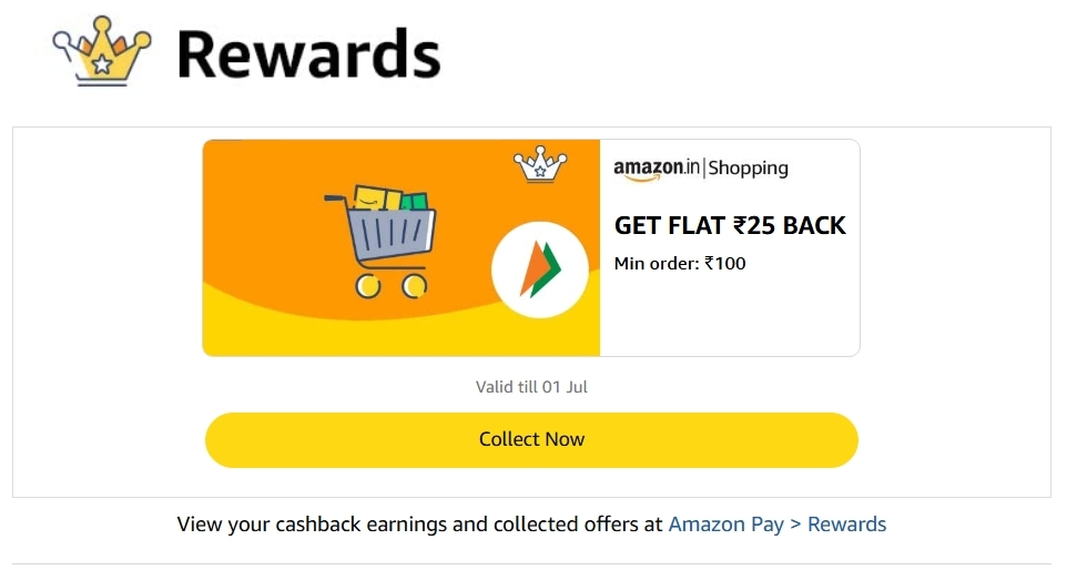 Amazon Shopping-GET FLAT ₹25 BACK Min order: ₹100 using amazon pay Upi ...