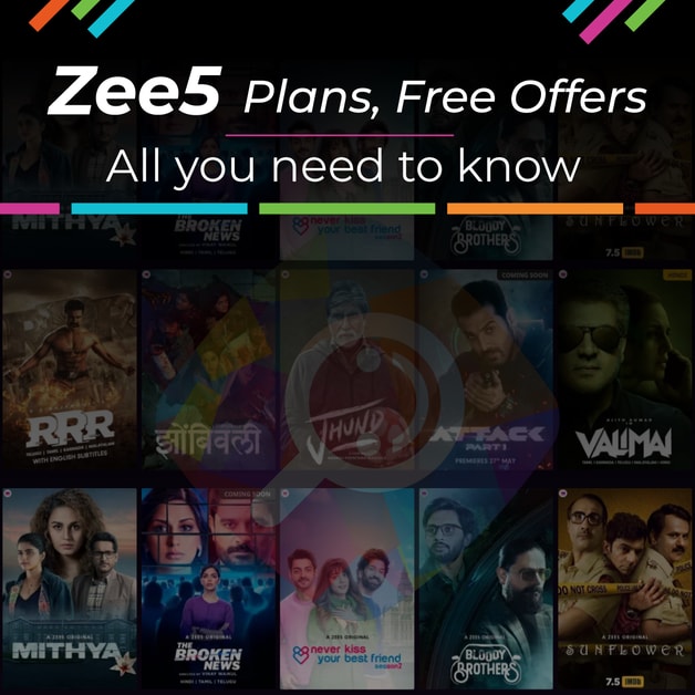 Zee5 Subscription Plans, Free offers, Price, and All You need to Know ...