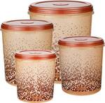 POLYSET Plastic Utility Container - 37000 ml (Pack of 4, Brown) | DesiDime