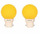 Philips Deco Mini 0.5-Watt B22 Base LED Bulb (Yellow and Pack of 2 ...