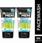 Garnier Men Oil Clear Deep Cleansing, with Menthol and Mineral Clay Face Wash (300 g) | DesiDime