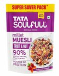 Tata Soulfull Millet Muesli, Fruit & Nut, 25% Delicious Millets, 90% ...