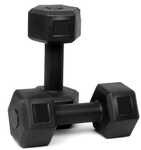 FitBox Sports 4kg Exlusive Octa PVC Fixed Dumbbells (2kg x 2) Black ...