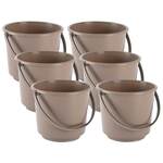 Heart Home Pack of 6 Multi-Purpose 5 Litre Small Bucket for Mopping ...