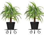 Amazon Brand - Solimo Metal Round Plant Stand and Holder | Set of 2 ...