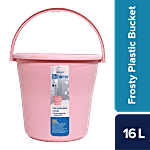 Frosty Plastic Bucket - Sturdy & Durable, Pink | DesiDime