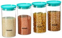 Amazon Brand - Solimo Airtight Plastic Storage Containers, Set of 4 ...
