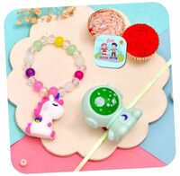 CraftVatika Set of 2 Kids Rakhi for Girls Boys | Rakhi for Kids with ...