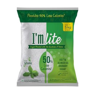 I'm Lite - Sugar blended with Stevia, 50% less calories, 2.5 Kg Pouch ...