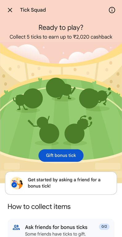 Google Pay Offer | Tick Squad Returns | Collect 5 Ticks and unlock ...