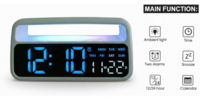 CBK 7-Inch Digital Alarm Clock, Table Clock,Night Light Dimmer,Snooze ...